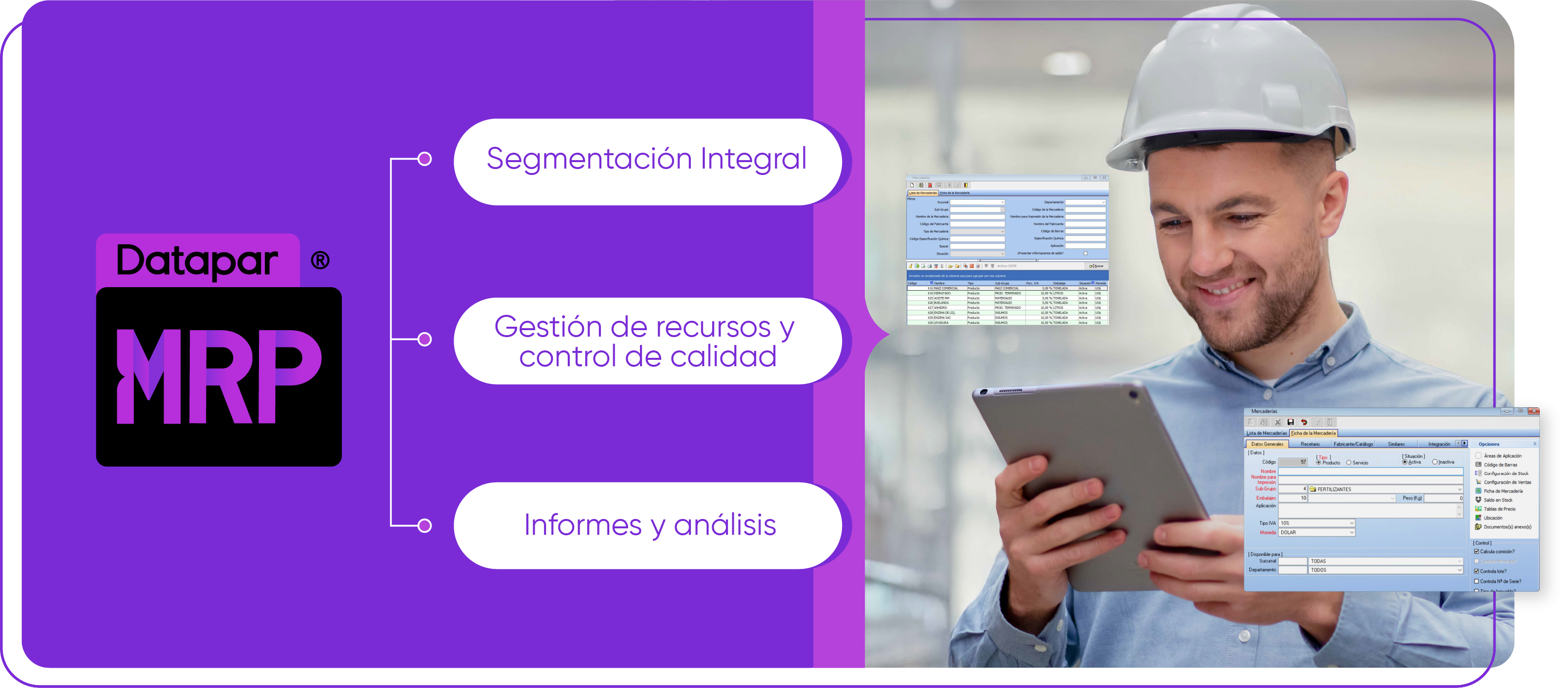 Datapar MRP - Gestión de recursos y procesos
