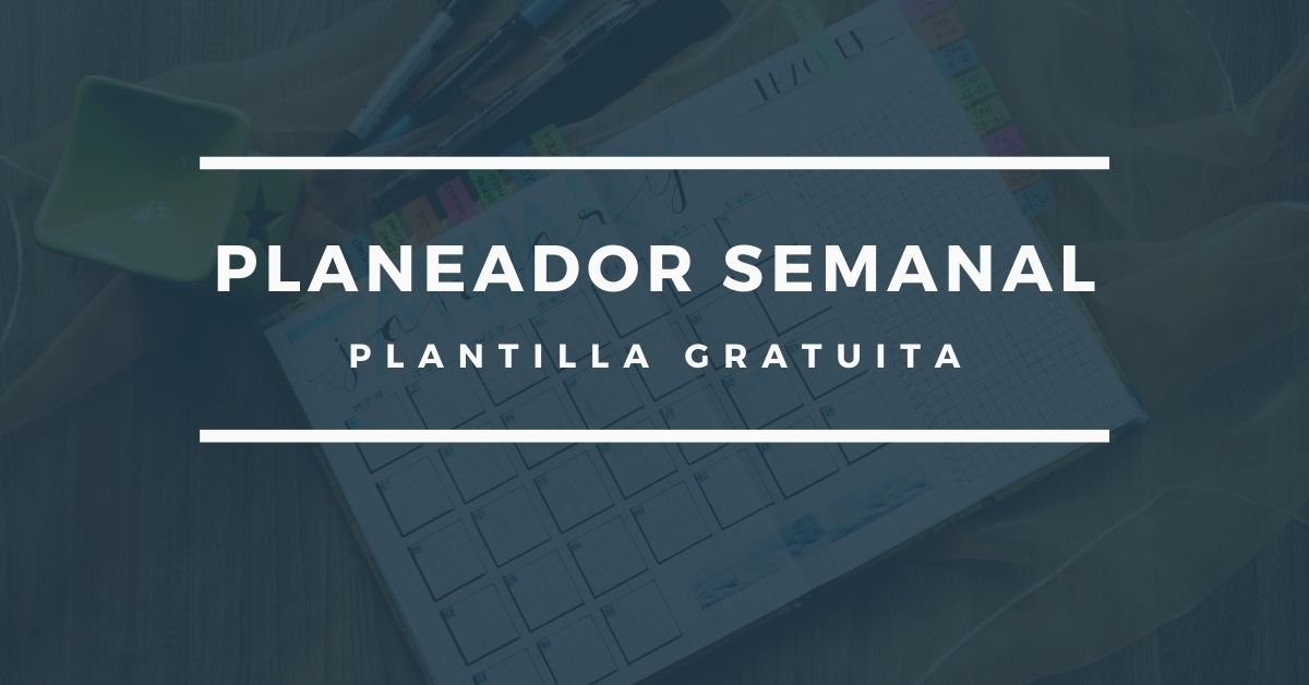 Plantilla gratuita | Descarga planeador semanal personal